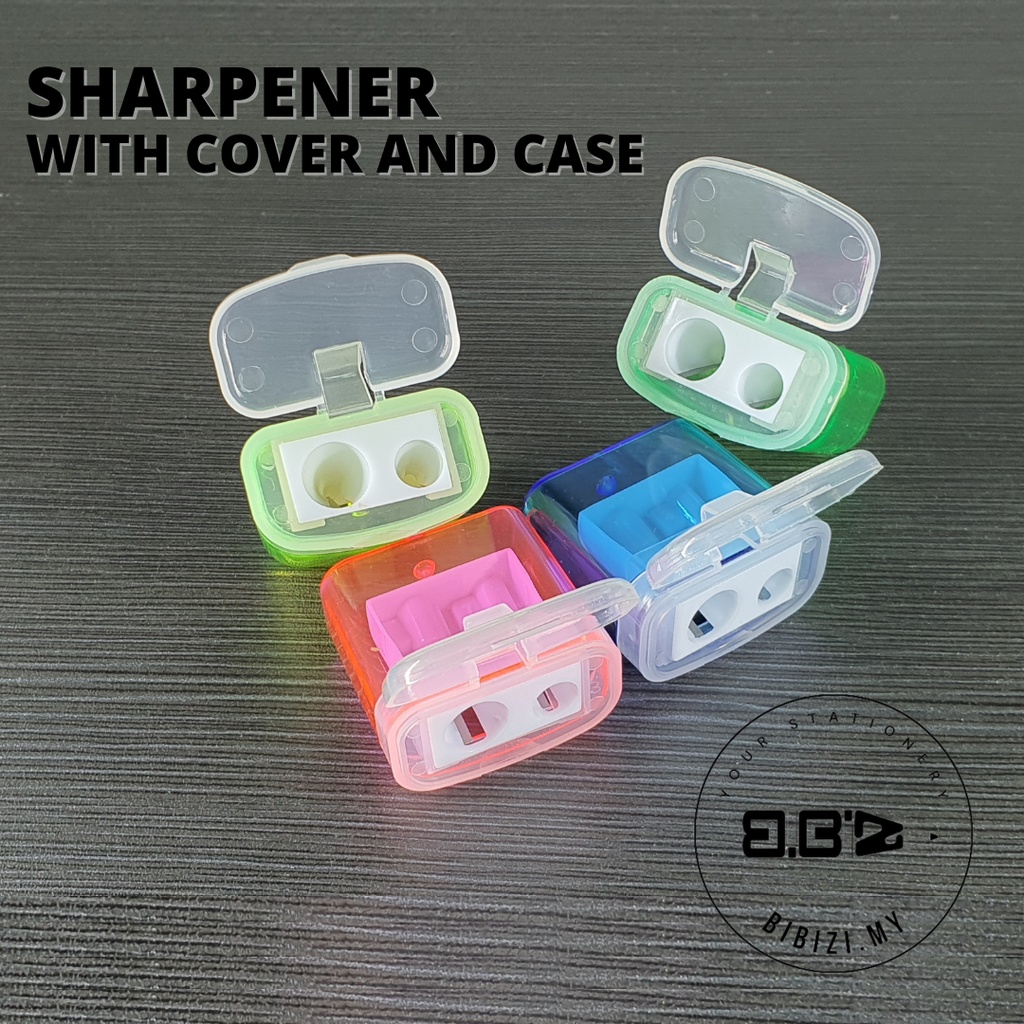 Dual Head Pencil Sharpener With Cover and Case Manual Sharpener ...