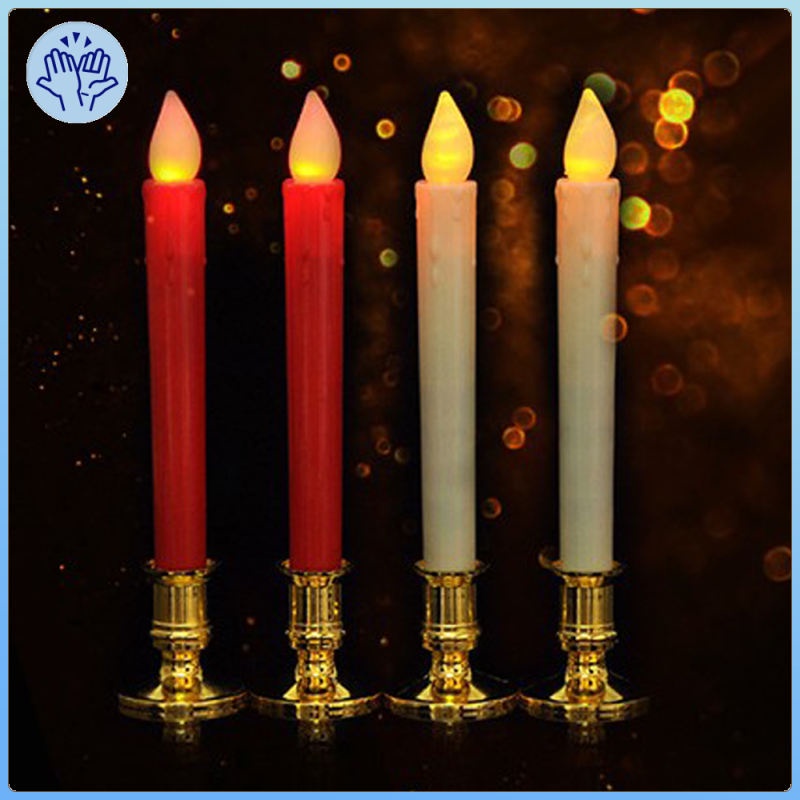 Electric Flickering LED Pillar Candle Light Candles Birthday Candles ...