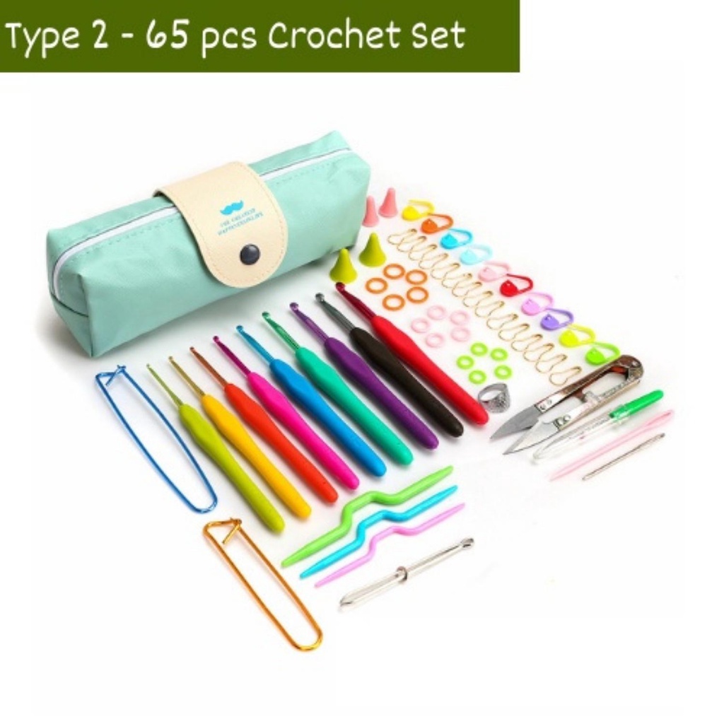 🇸🇬 [New Product Sale] Crochet Set Extra-Long Crocheting Needles with ...
