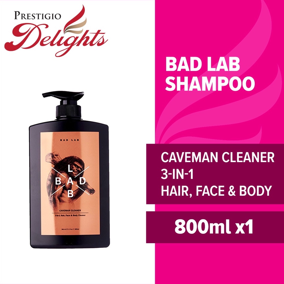 Bad Lab Caveman Cleaner 3-in-1 Hair Face Body Shampoo 800ml(1751 ...