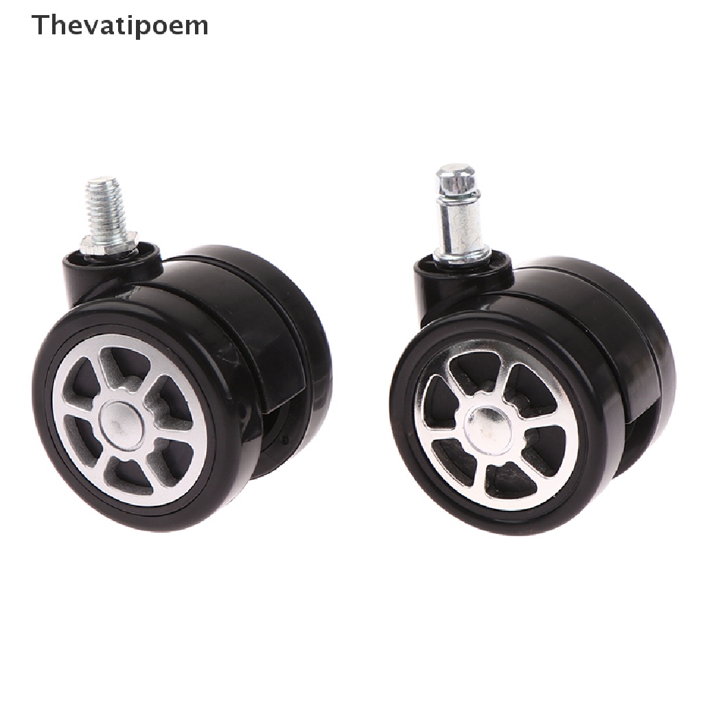 [Thevatipoem] Universal 60mm Mute Caster Office Chairs Swivel Rollers ...