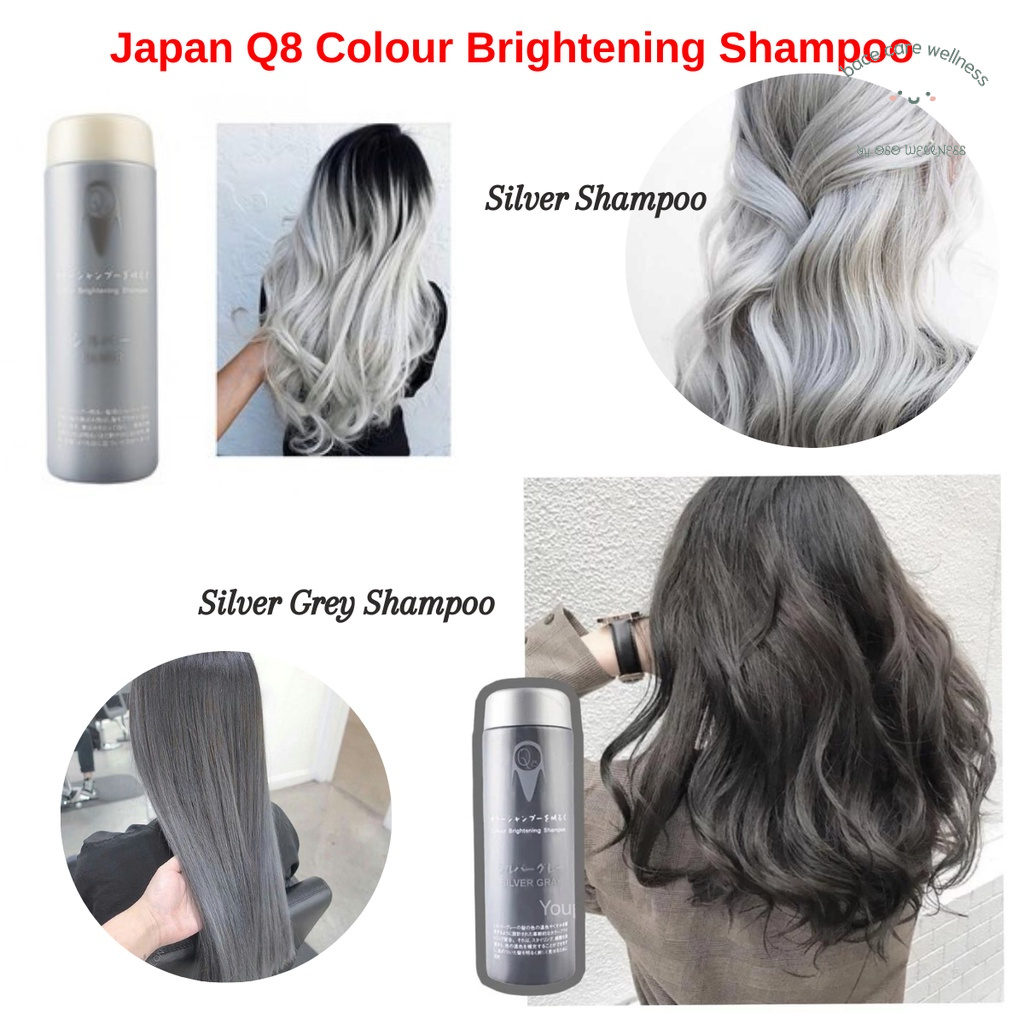 Japan Q8 Silver Shampoo | Silver Grey | Pink | Purple|Colour ...