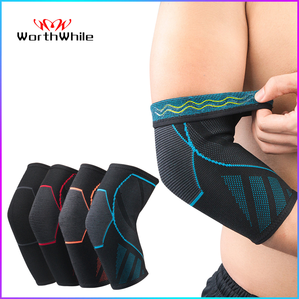 WorthWhile Compression Elbow Support Pads Elastic Brace for Men Women ...
