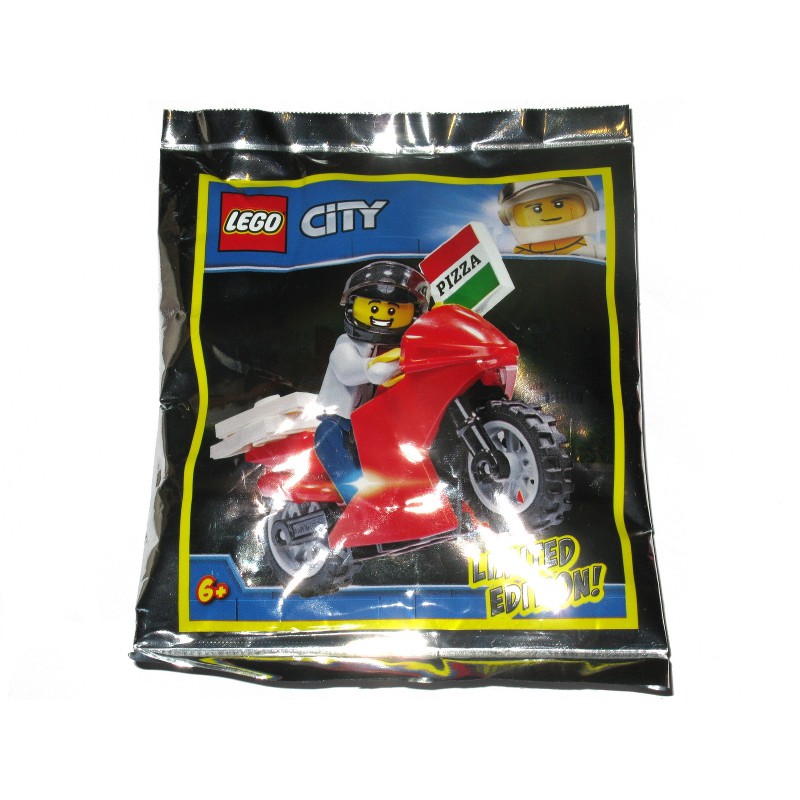 LEGO 951909 - Pizza Delivery Guy foil pack (SEALED) CITY EXPANSION PACK ...