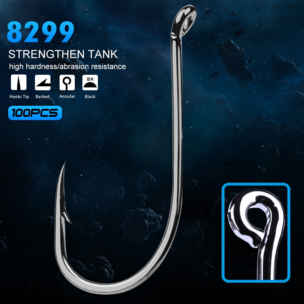 100pcs Proberos Brand Fishing Hook 8299 Octopus Series HC-72A High ...