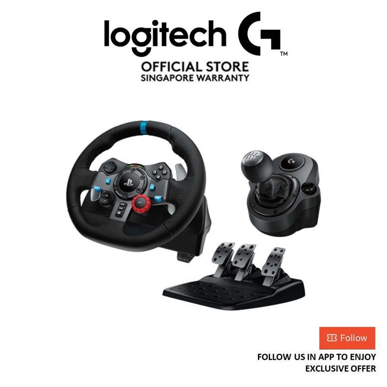 [BUNDLE DEAL] Logitech G29 Driving Force Racing Wheel for PlayStation 4 ...