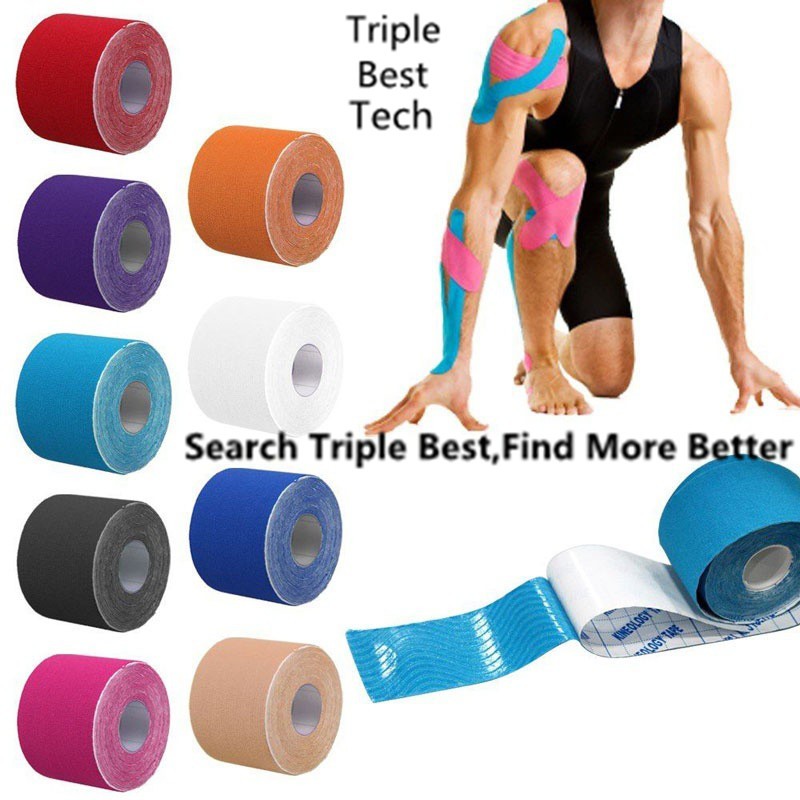 4 Size 15 Color Kinesiology Tape Athletic Recovery Self Adherent Wrap ...