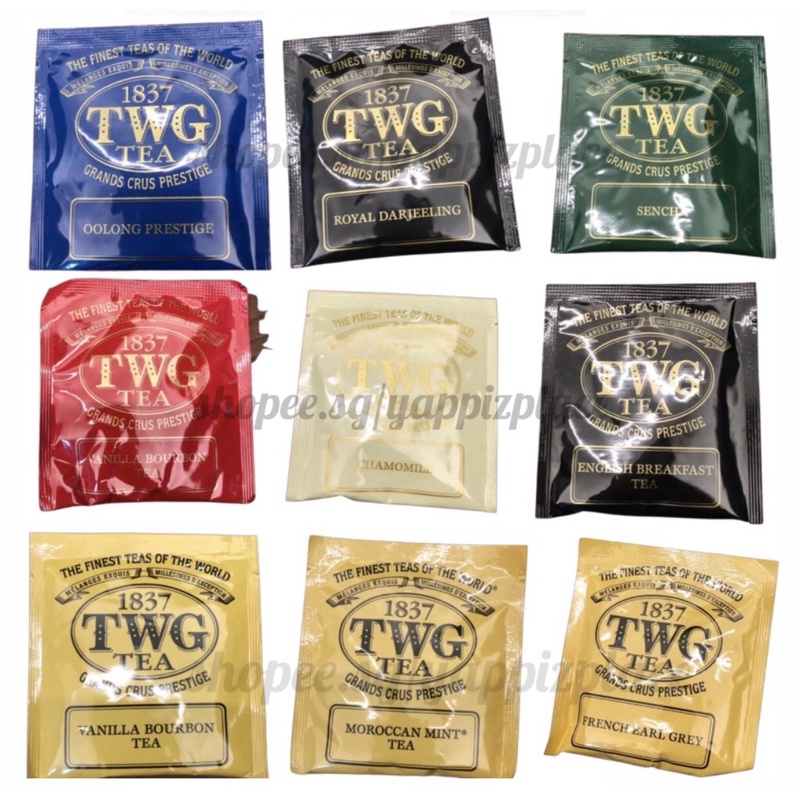 TWG Single Pack Flavor Vanilla Borboun English Breakfast Sencha ...