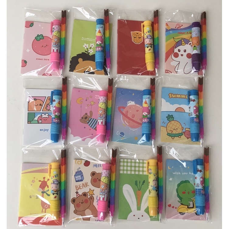 SG Ready Stock 🇸🇬 10 Sets Children Notebook Sets | Children’s Day Gifts ...