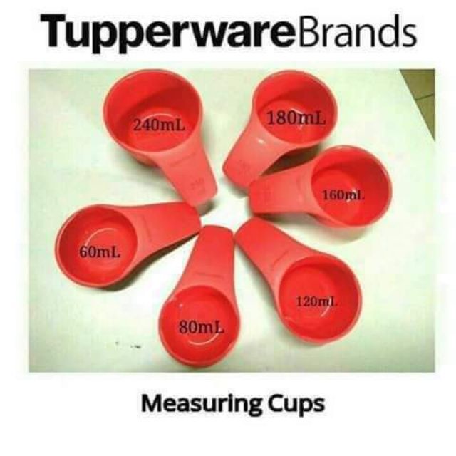 Tupperware Measuring Cup Set (cooking tools baking tool measurement ...