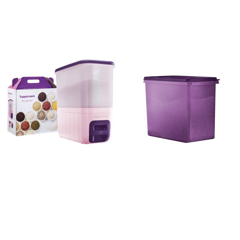 Tupperware Purple Rice Smart 10KG FREE TALL KEEPER 5.5L(1pc) | Shopee ...
