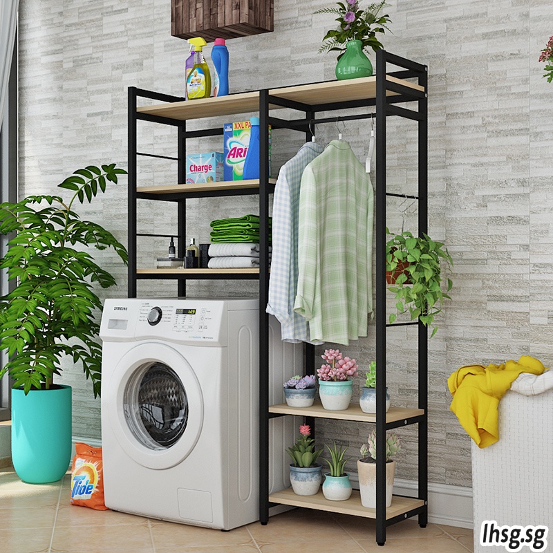 LHSG Washing Machine Rack Shelf Storage Rack Washer Rack Washing Rack ...