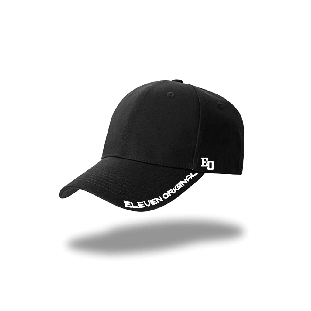 Eleven Original Baseball Cap Black and White - Essentials (Black ...