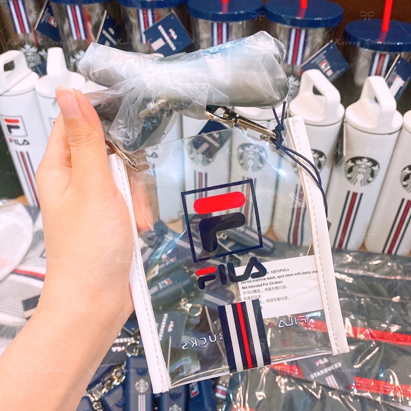 Starbucks x FILA Collaboration 2021 Series ID Lanyard Card Holder L10 ...