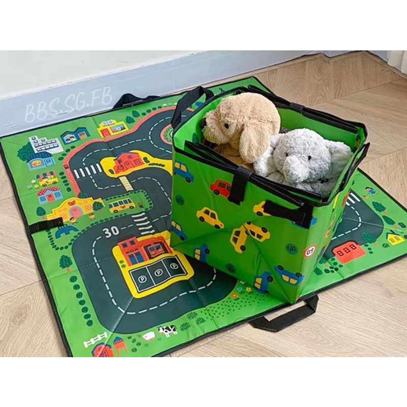 BBS foldable playmat/ storage box/ children road map | Shopee Singapore