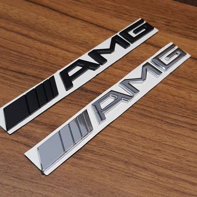 Metal logo Mercedes AMG 3d Badge Metal Emblem Logo Car Sticker | Shopee ...