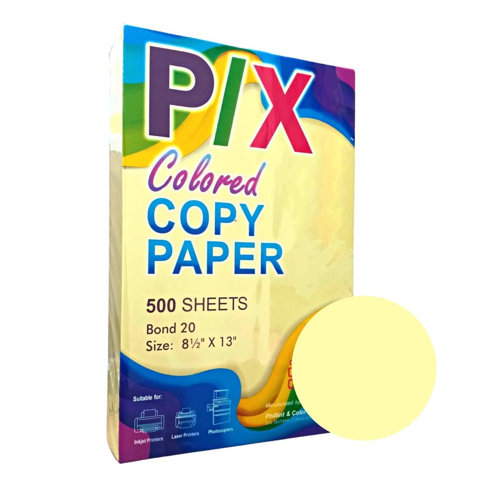 P/X 500 sheets Colored Copy Paper 8.5” X 13” | Long Size | Shopee Singapore