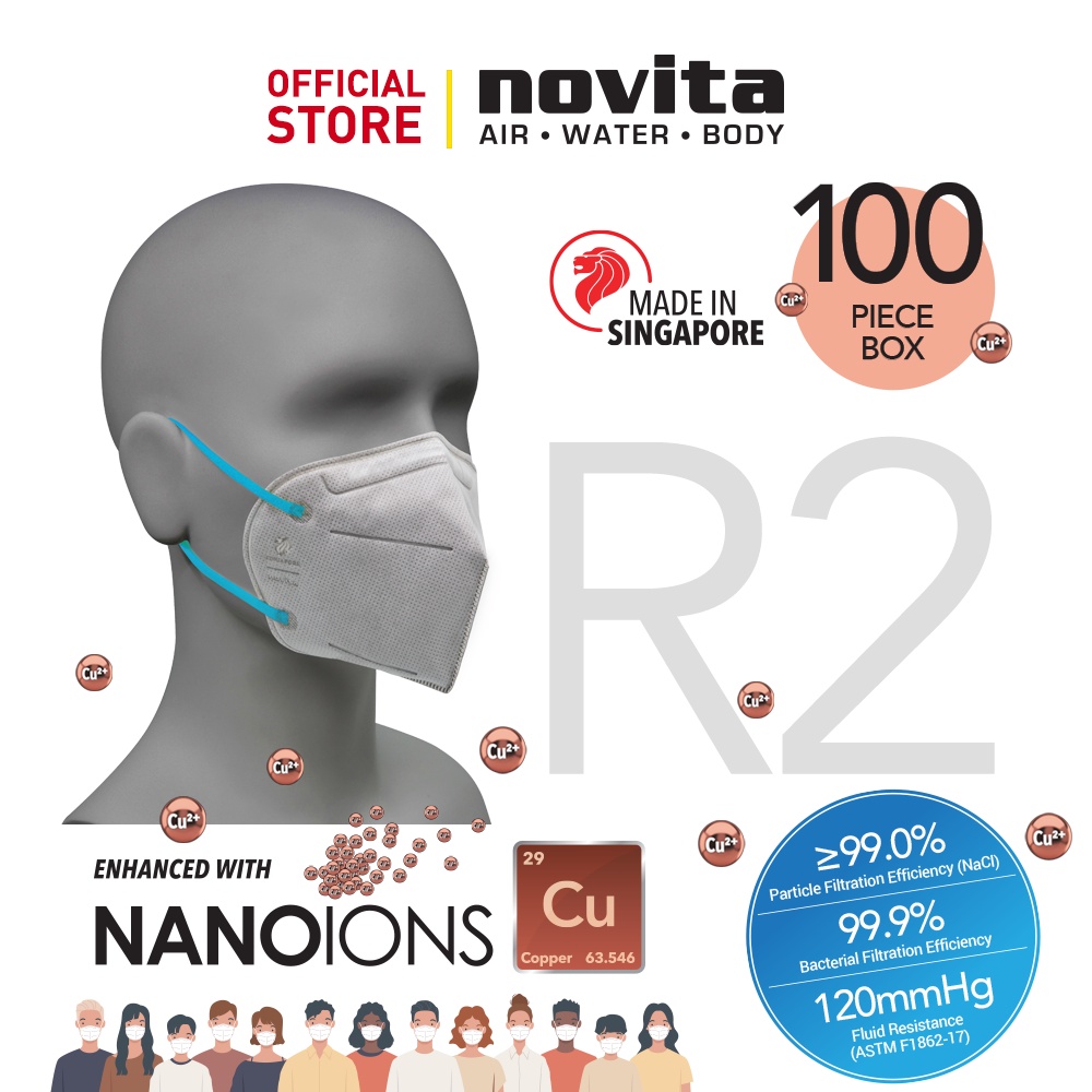 4-Ply KN95 | Made in Singapore | novita Nano Copper Ions Surgical ...