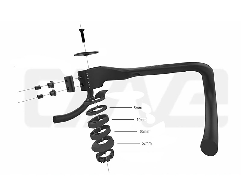 ThinkRider 2022 THE ONE PRO aero carbon Integrated hamdlebar Hidden ...