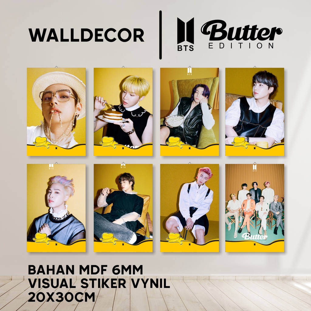 KAYU Best Selling!! mdf Wood poster BTS Butter edition Version 2 ...