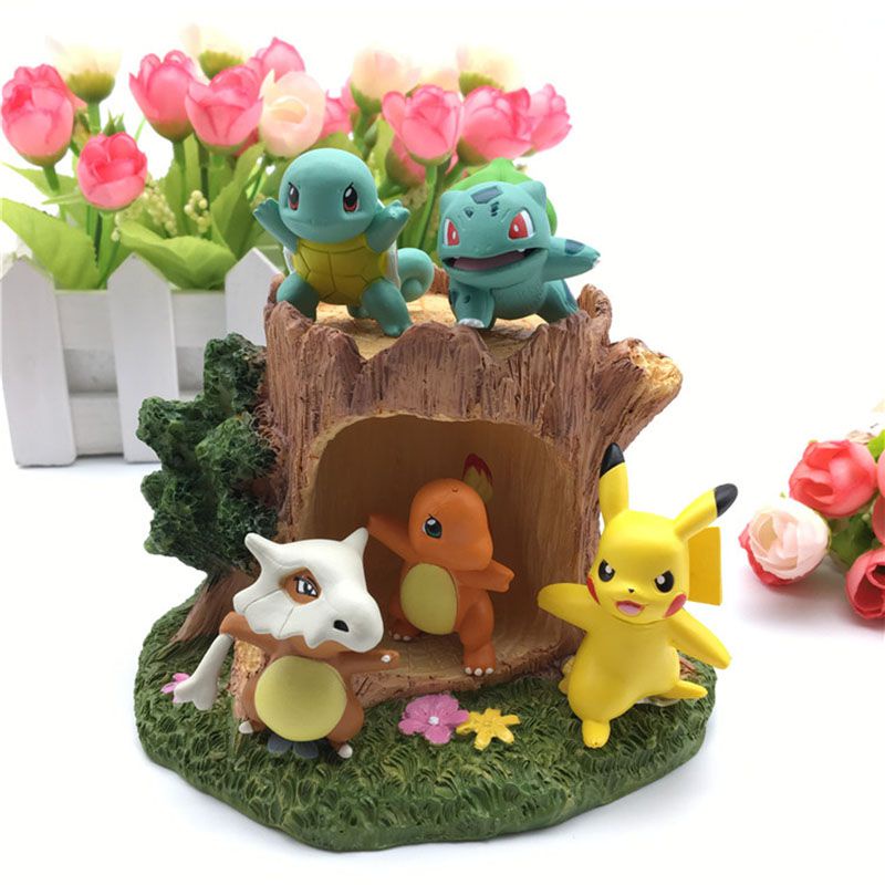 4cm Exquisite Pokemon Character Anime Action Toy Figure Model Featuring ...