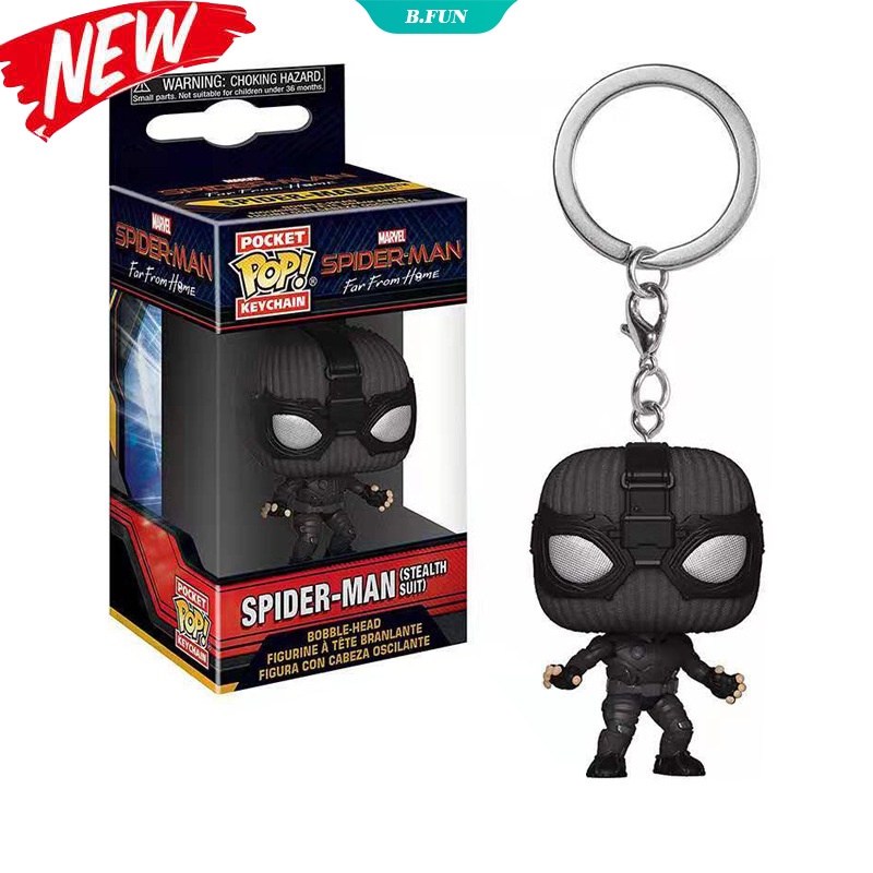 Funko Pop ! Keychain Spider-Man: Far From Home Spider-man Stealth ...