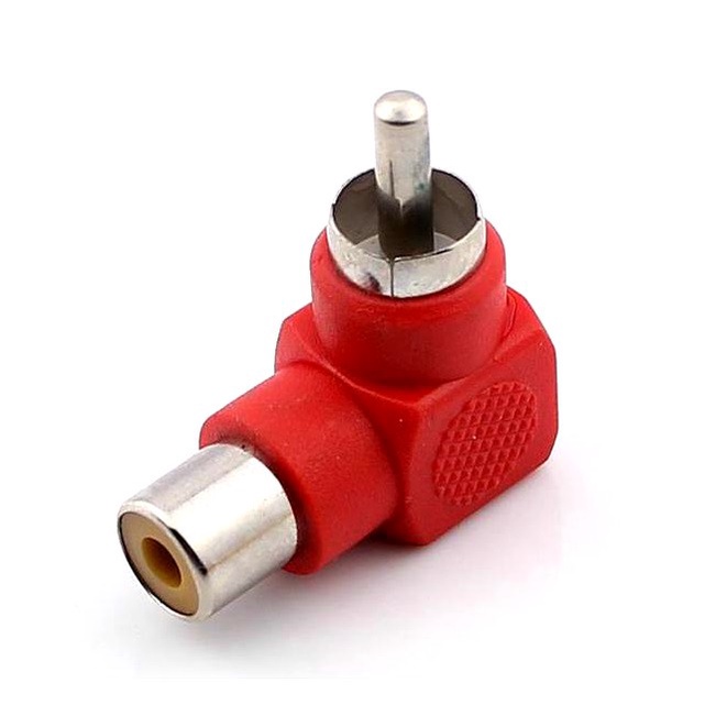 RCA L Shape Extension Male to Female Adapter Converter 90 Degree ...