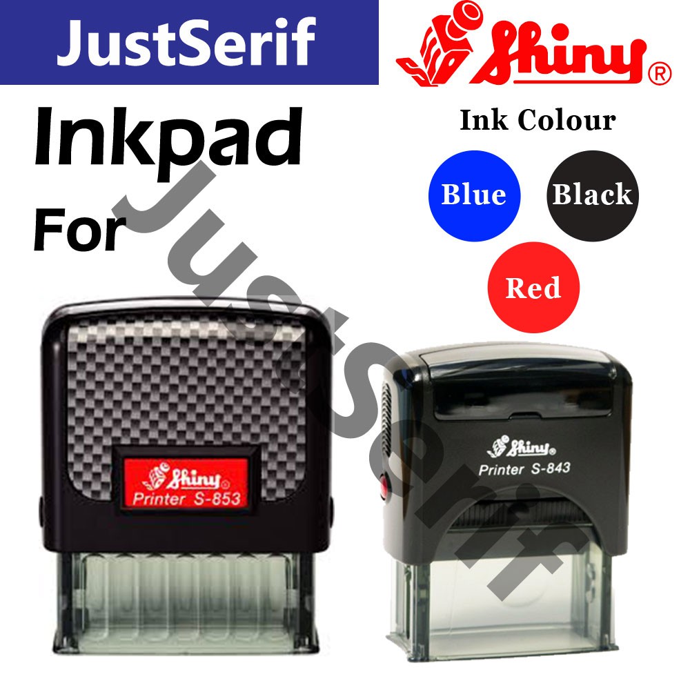 Shiny replacement inkpad for self inking rubber stamp S-722 S-851 S-852 S-853 S854 S855 R-517 R ...