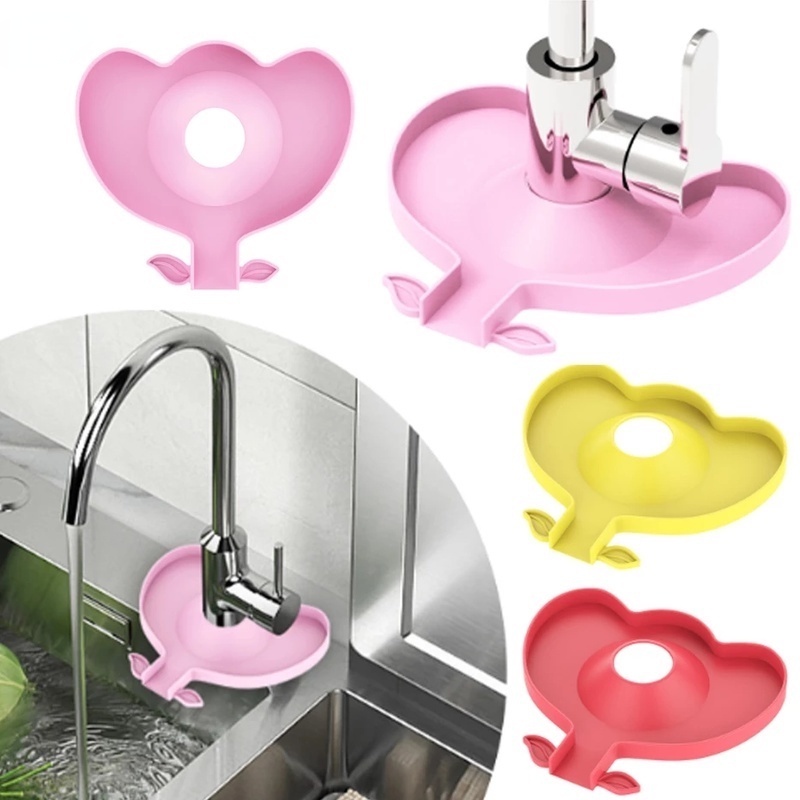 Faucet Drain Mat Soap Drying Pad Sink Splashproof Guard Countertop ...