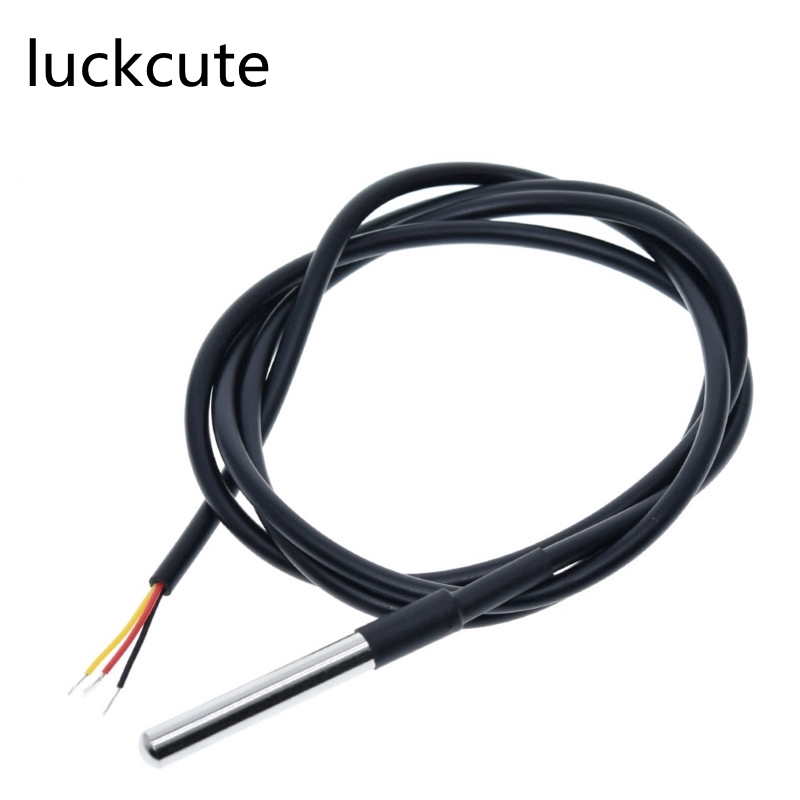 1m 2m 3m Ds1820 Stainless Steel Package Waterproof Ds18b20 Temperature Probe Temperature Sensor 