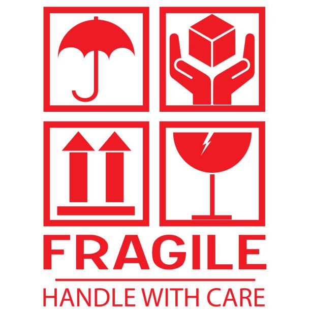 Fragile Sticker/Cargo Label/Carton Box/Bubble Wrap/Polymailer/Packaging ...