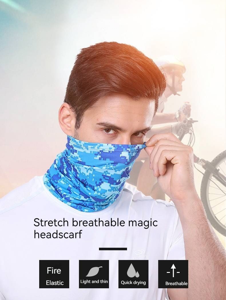 Ice Silk Cooling Balaclava Face Scarf Dustproof Neck Gaiter Bandana ...