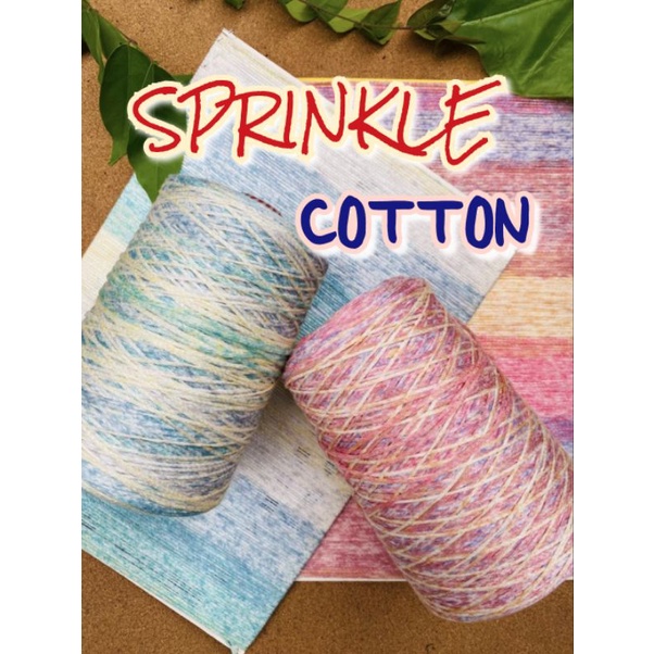 100gr cotton knitting crochet yarn sprinkle thread mix color rainbow ...