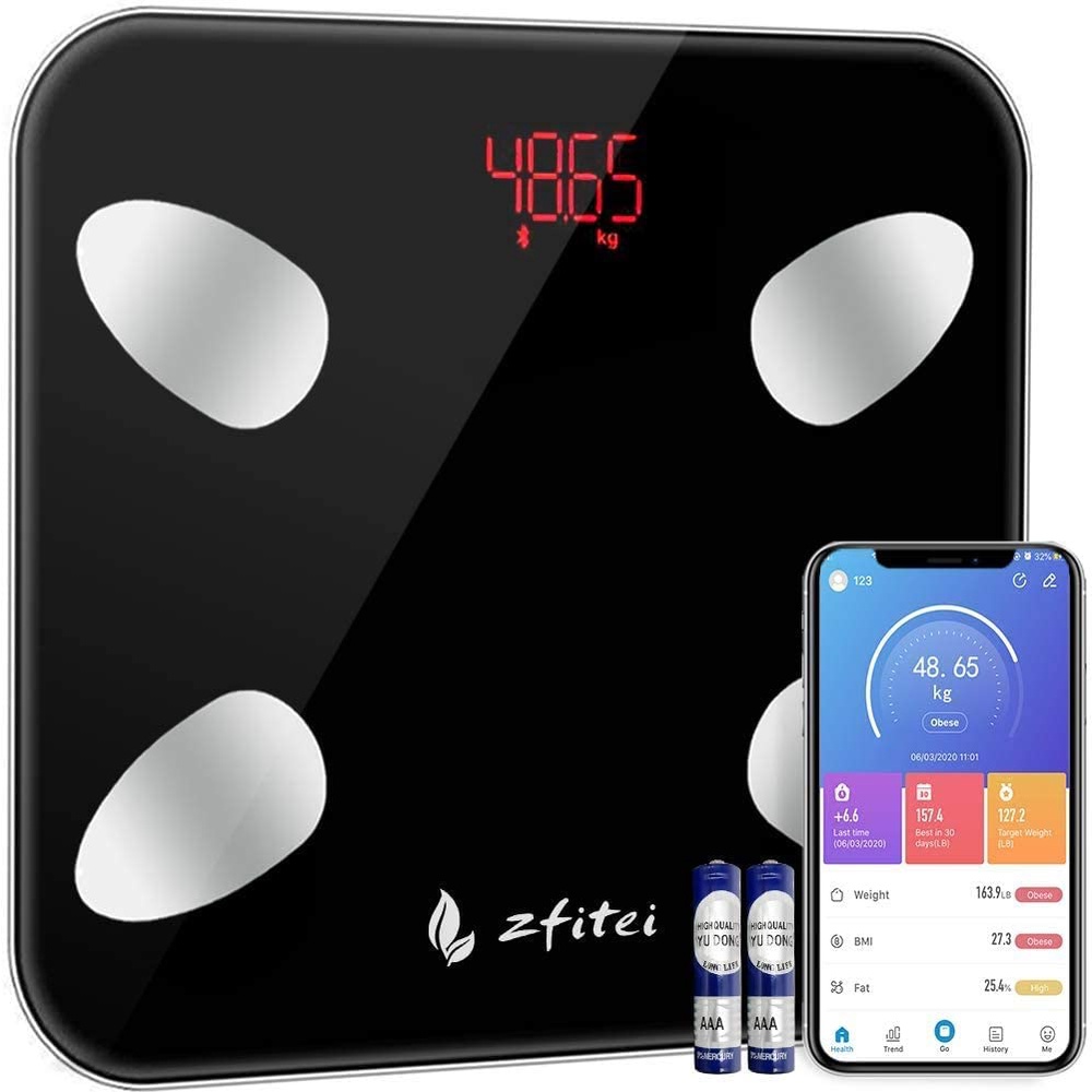 (STAR DESIGN NO BOX) ZFITEI Smart Scale for body weight, Wireless ...