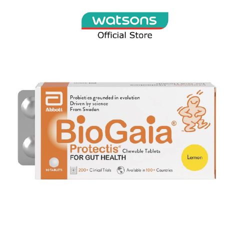 BIOGAIA Protectis Chewable Tablet Lemon 30s | Shopee Singapore