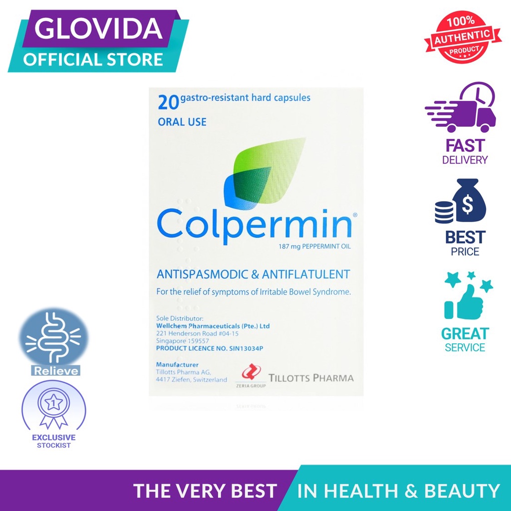 Colpermin Capsule 187mg 20's | Exp: May-26 | Glovida | Shopee Singapore