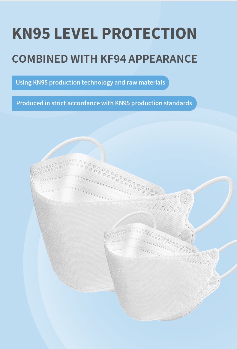Natrasoft 50Pcs KF94 Mask korean design 3D structure dust-proof fog-proof and breathable ...