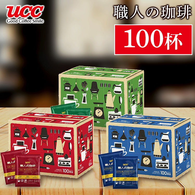 UCC Craftsman's Shokunin Drip Coffee 100 servings box Craftman's Sweet Aroma Mocha / Mild ...