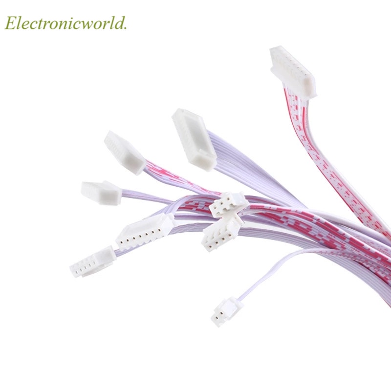 10PCS XH2.54 Female Connector Terminal Cable 20cm 2.54 JST Wire Connector 2p 3p 4p 6p 8p 10p 12p ...
