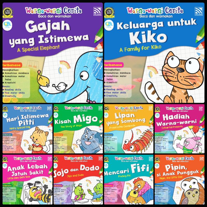 [Talent] Helo Haiwan Story Book/ Hello Animals Color Wani Story Series ...