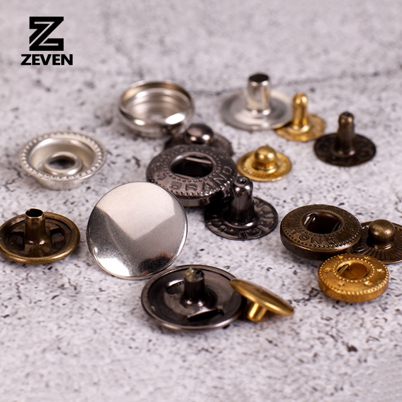 10pcs 100% Copper Four Buckle Pack Press Studs Sewing Button Snap ...