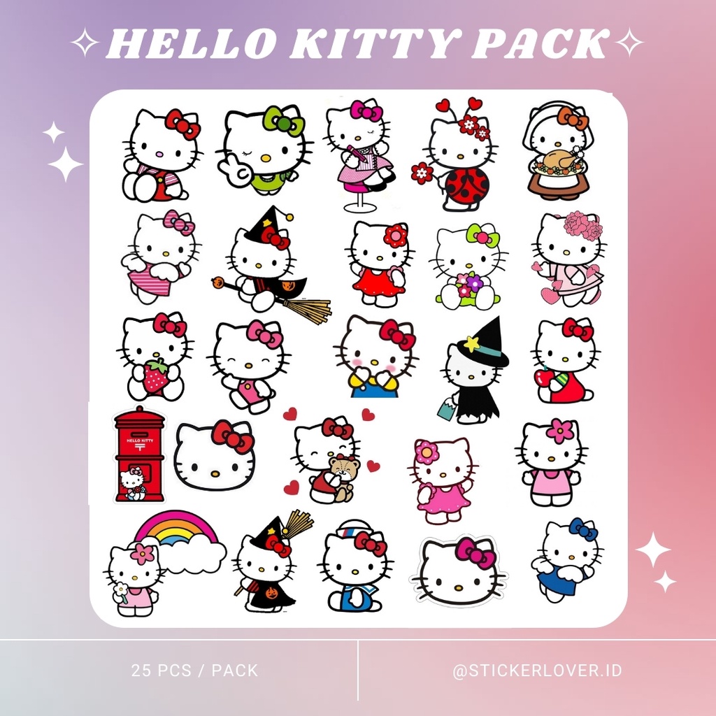 Tumblr HP Aesthetic Sticker/Hello Kitty Sticker/Hello Kitty Pack ...