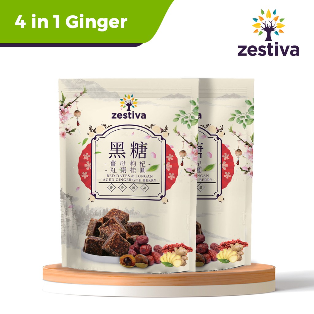 Zestiva Taiwan Brown Sugar Ginger Tea, 4 in 1 , winter melon ...