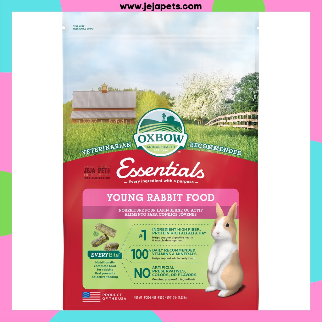 Oxbow Essential Young Rabbit Pellet - 2.27kg / 4.54kg | Shopee Singapore