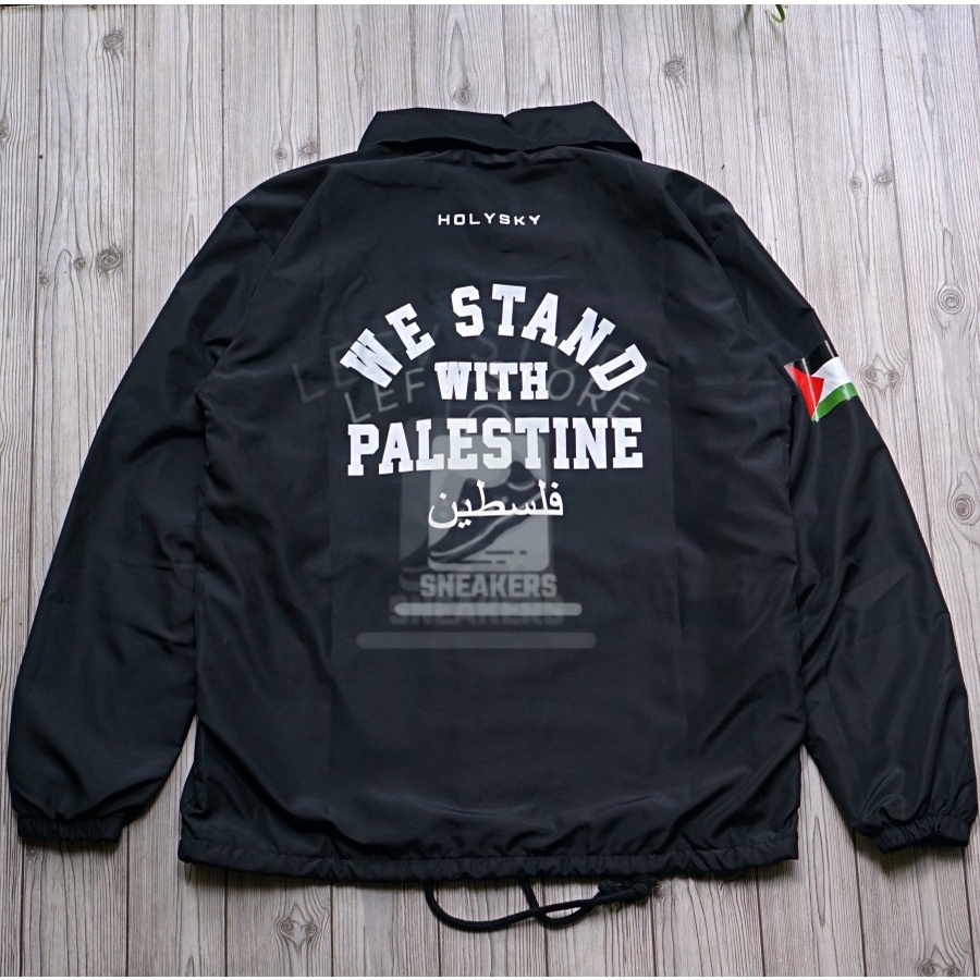 Coach Palestine We Stand Jacket With Palestine Black Unisex | Shopee Singapore