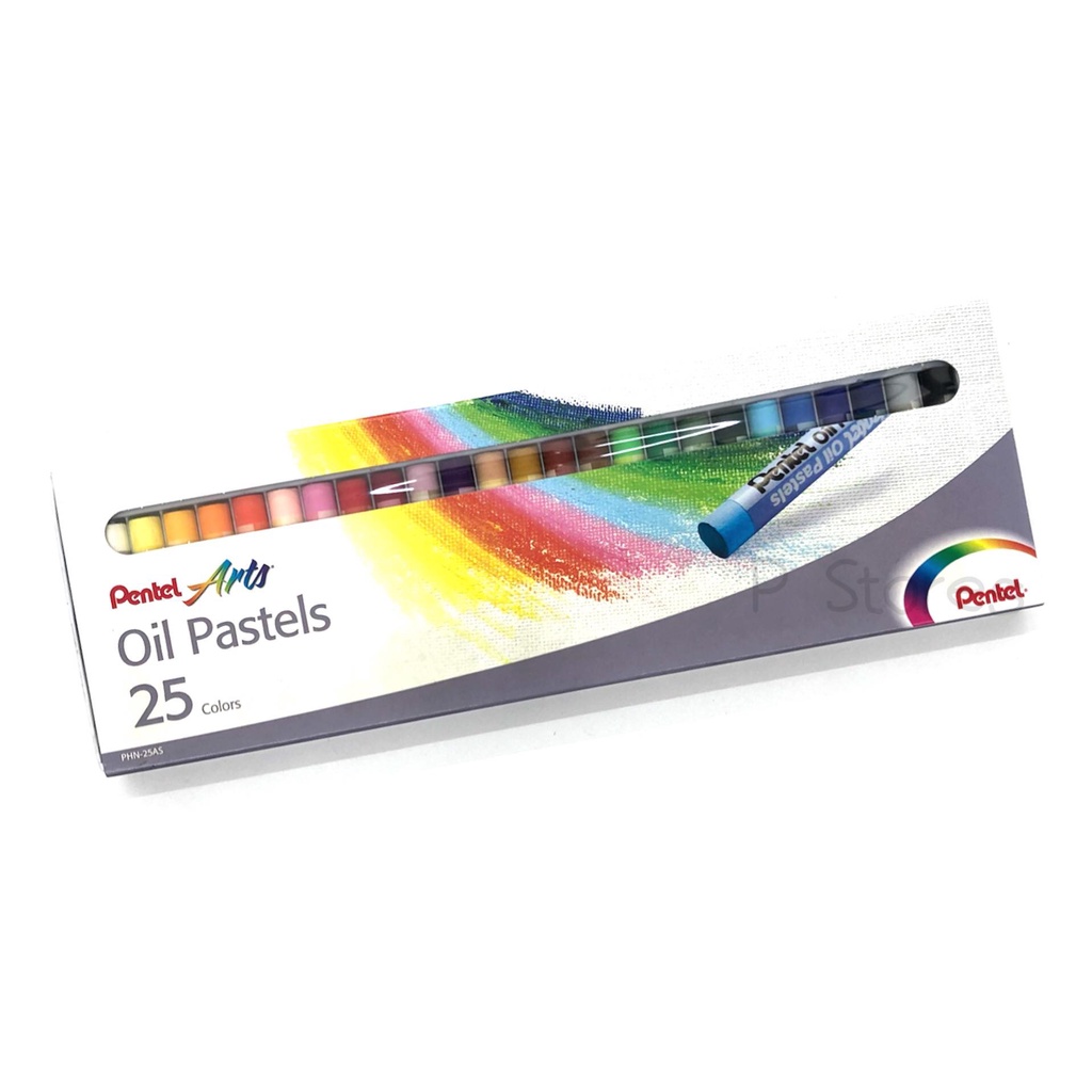 25 Chalk Colors Pentel Oil Pastels (1 Box) | Shopee Singapore