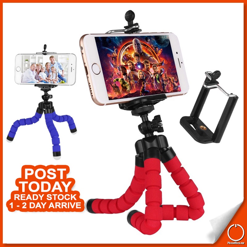 GORILLAPOD Stand Sponge Tripod Octopus Flexible Mount Phone Holder For ...