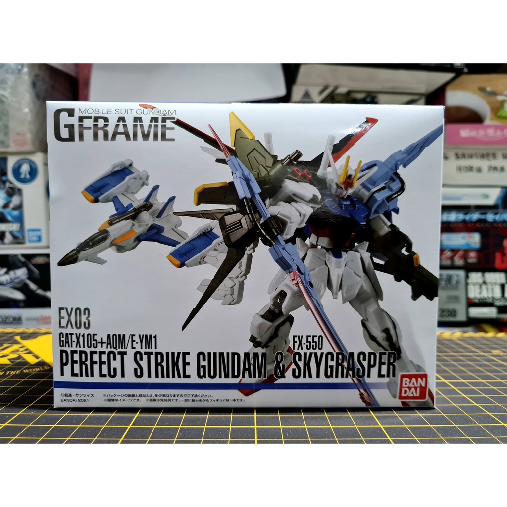 Mobile Suit Gundam G Frame EX03 Perfect Strike Gundam & Skygrasper | Shopee Singapore
