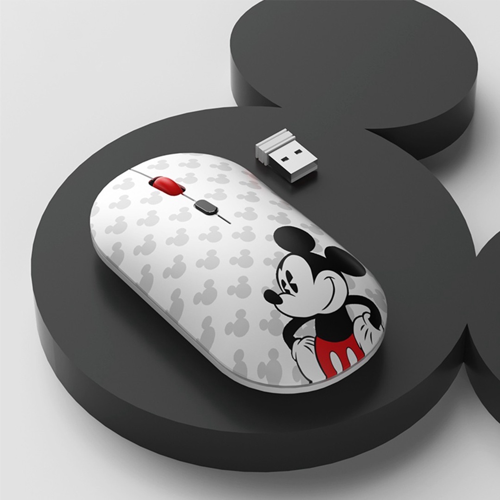 [ Ready Stock ]Disney Mickey Mouse Silent Wireless Mouse 2.4G Wireless ...