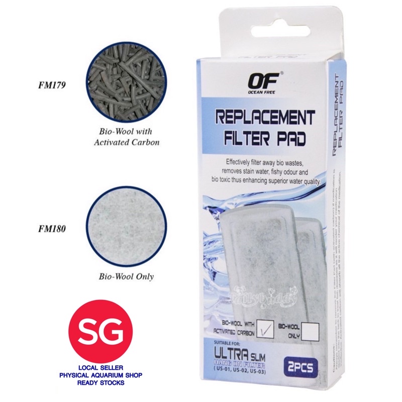 JENECA & Ocean Free Replacement Filter Pad Activated Carbon Replacement ...